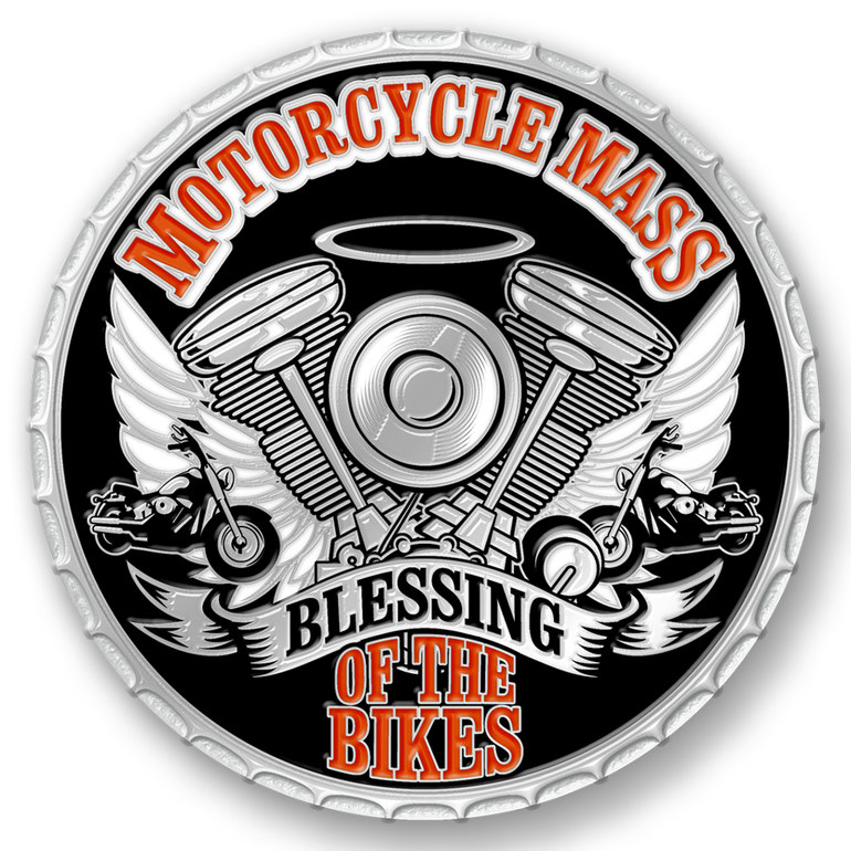 Motorcycle Mass and Blessing of the Bikes Day Challenge Coins ...