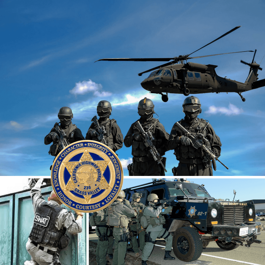 Custom SWAT Challenge Coins - Signature Coins