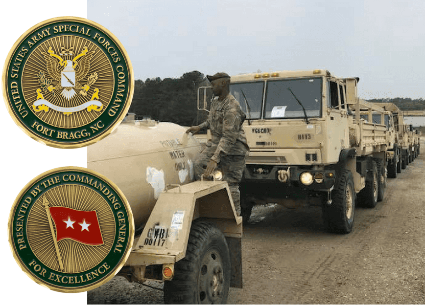 Custom Fort Bragg Challenge Coins - Signature Coins