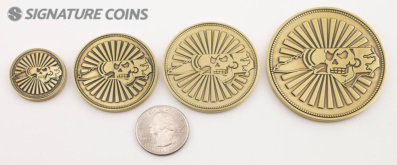 Round Challenge Coins - Signature Coins
