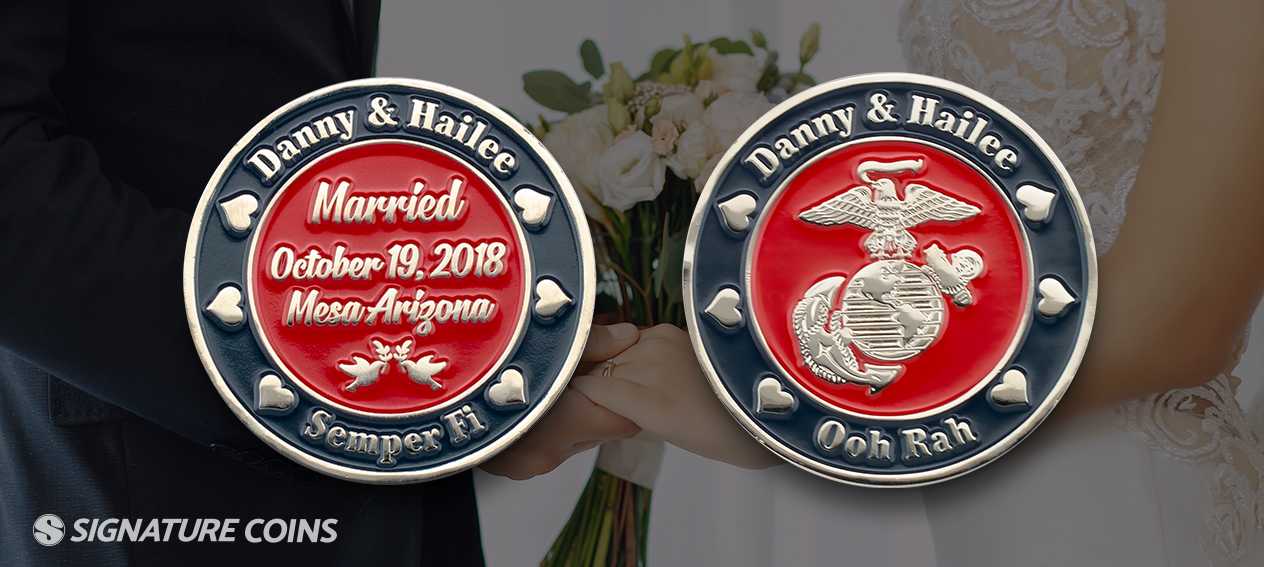 Custom Wedding Coins - Signature Coins